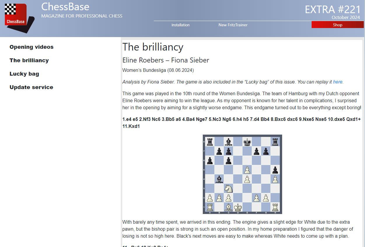 New: CBM Extra #221 | ChessBase